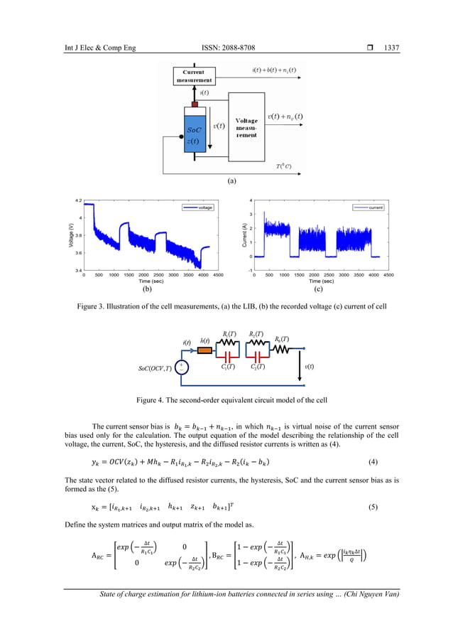State of charge estimation for lithium-ion batteries connected in series using two sigma point ...