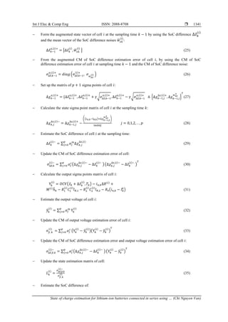 State of charge estimation for lithium-ion batteries connected in ...