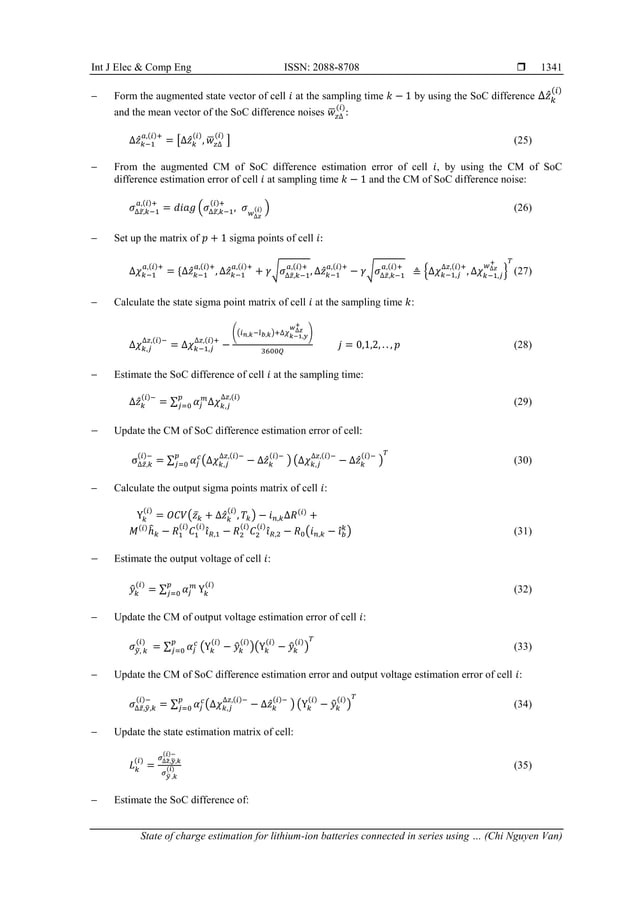 State of charge estimation for lithium-ion batteries connected in ...