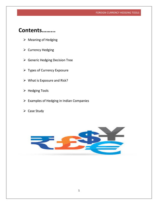Foreign Exchange Hedging Tools | PDF