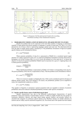 High Level Speaker Specific Features as an Efficiency Enhancing Parameters in Speaker ...