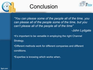 3 Types of Channel Management Strategies | PPT