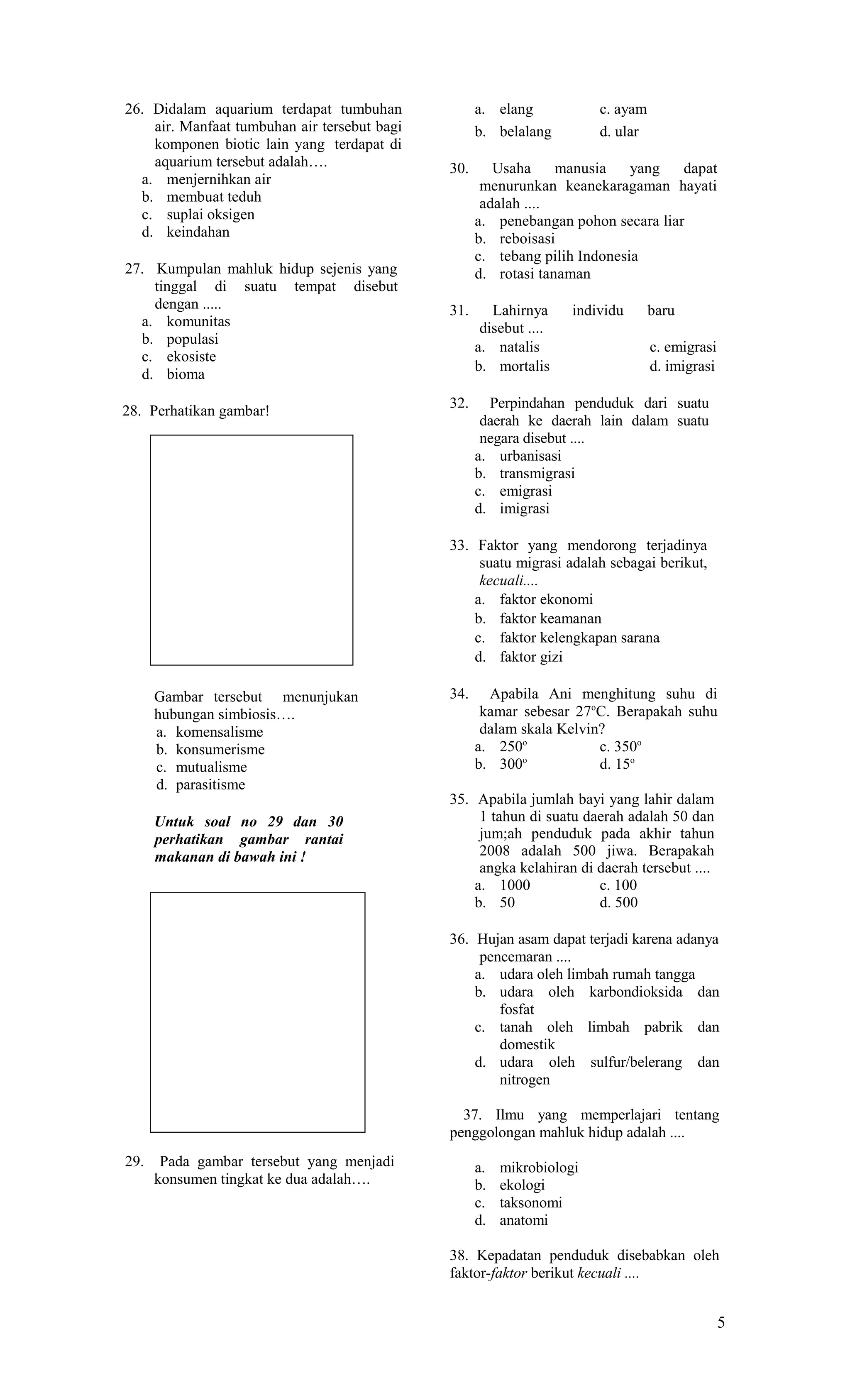 soal ipa kelas 7 smp | DOC