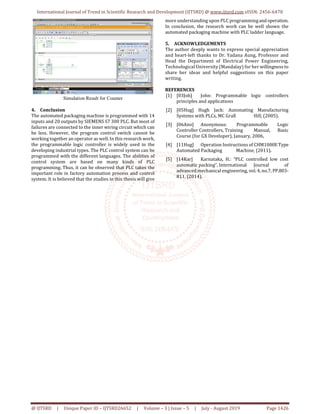 Design and Simulation of Automated Packaging Machine Process Control by ...