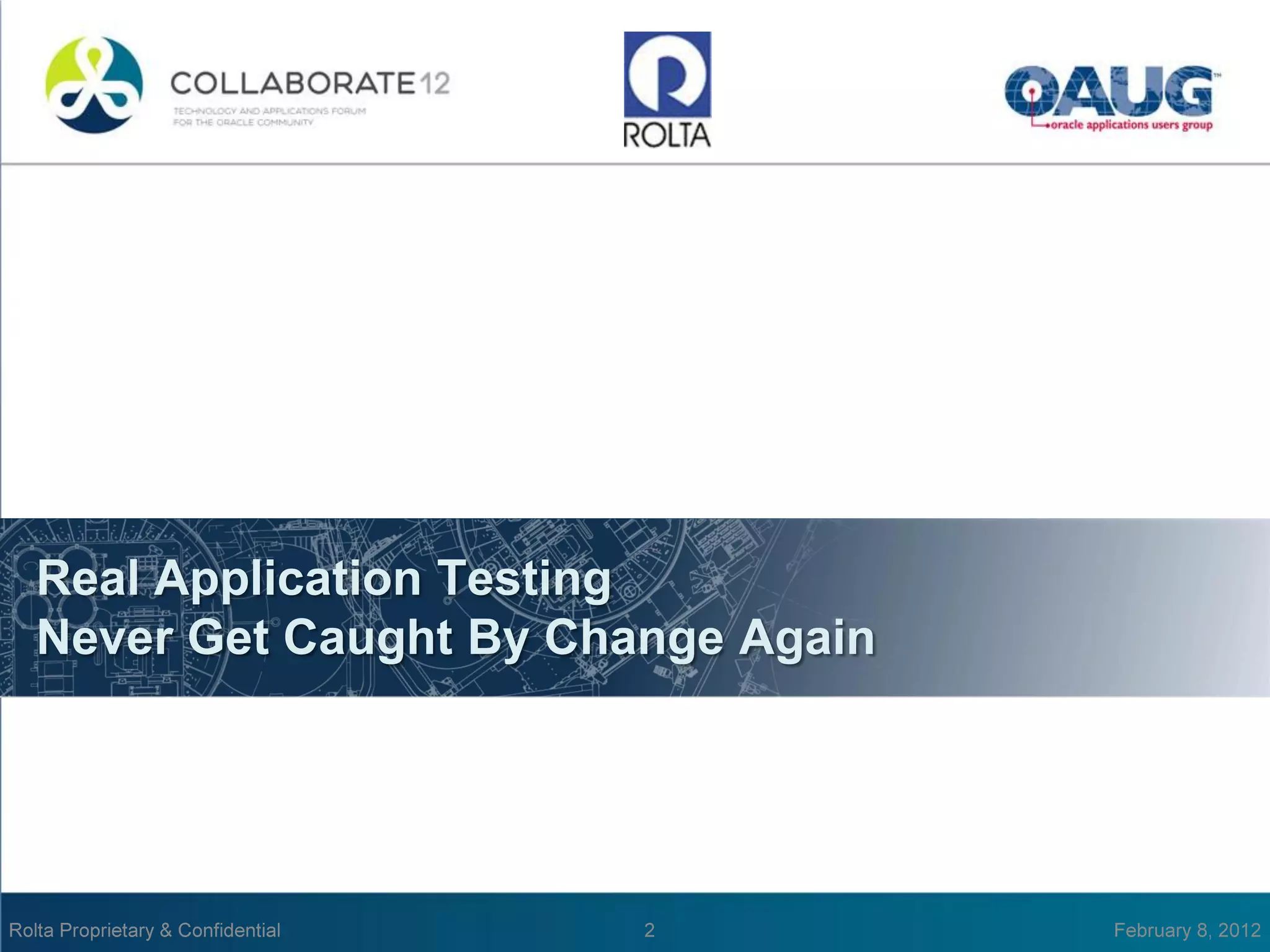 Rolta’s application testing services for handling ever changing ...