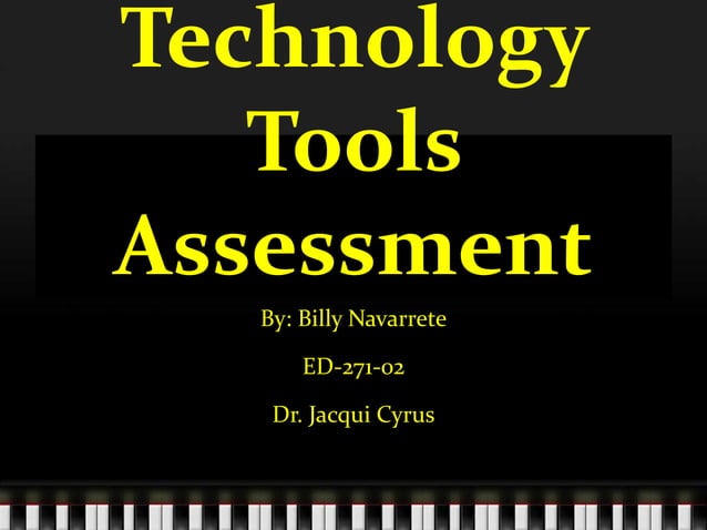 ED271 Technology Assessment Tools | PPT