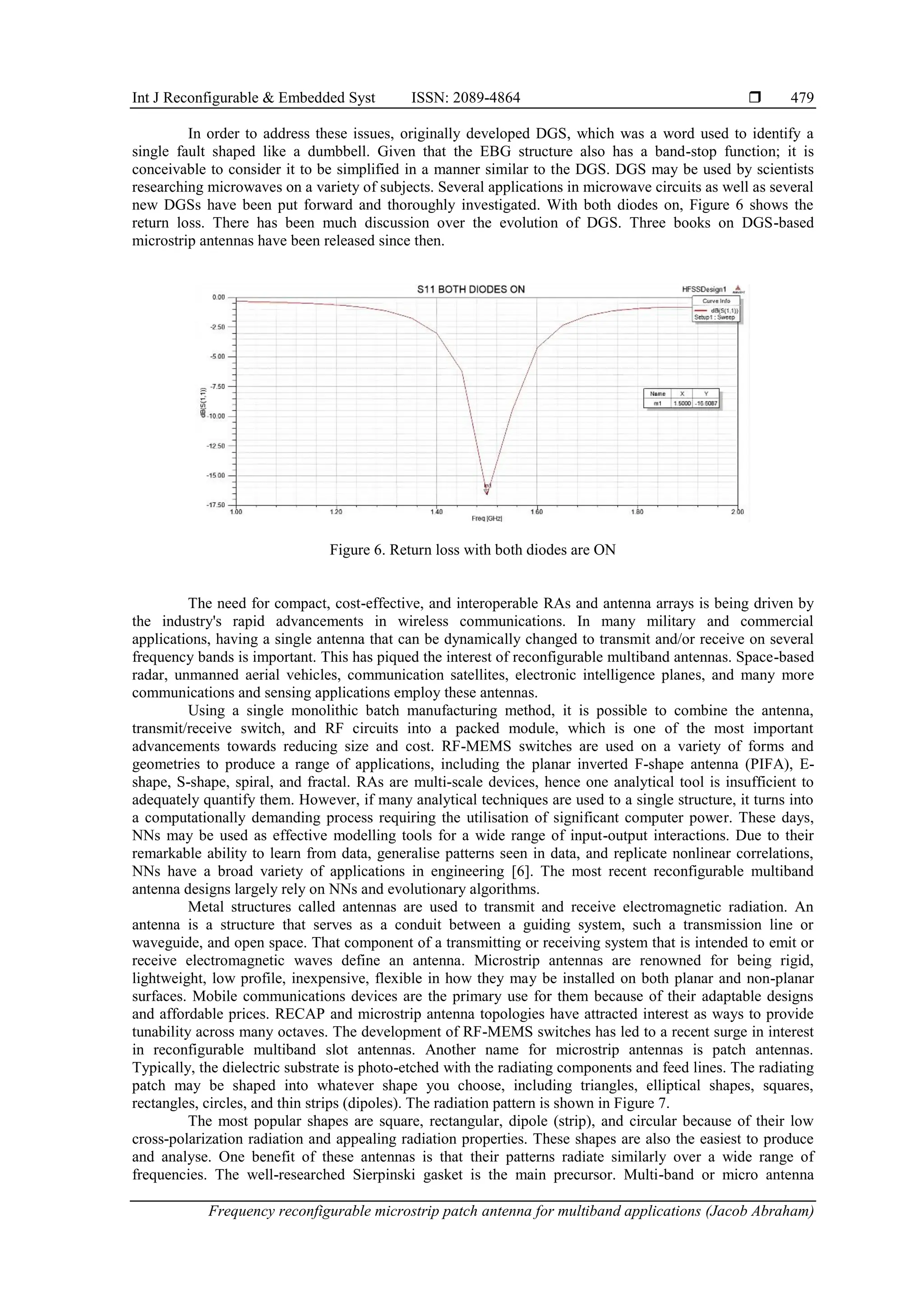 Frequency Reconfigurable Microstrip Patch Antenna For Multiband Applications Pdf