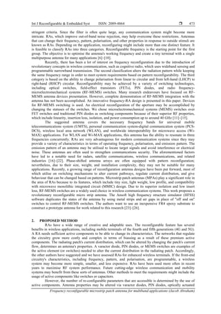 Frequency reconfigurable microstrip patch antenna for multiband ...