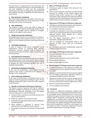 720 Degree Performance Appraisal Systems | PDF