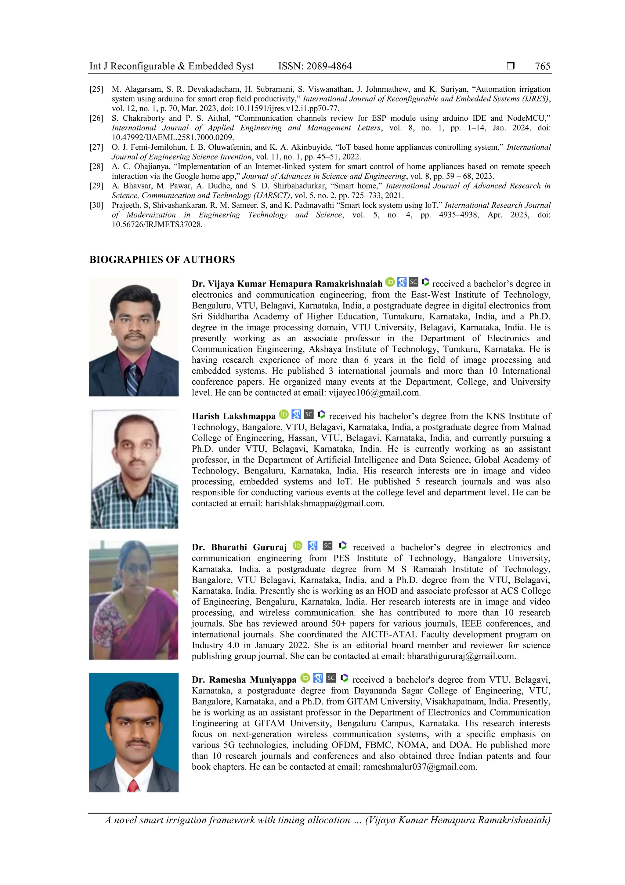 A Novel Smart Irrigation Framework With Timing Allocation Using
