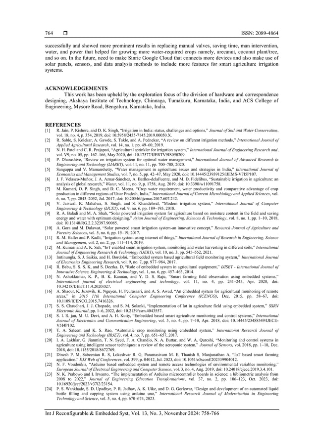 A Novel Smart Irrigation Framework With Timing Allocation Using