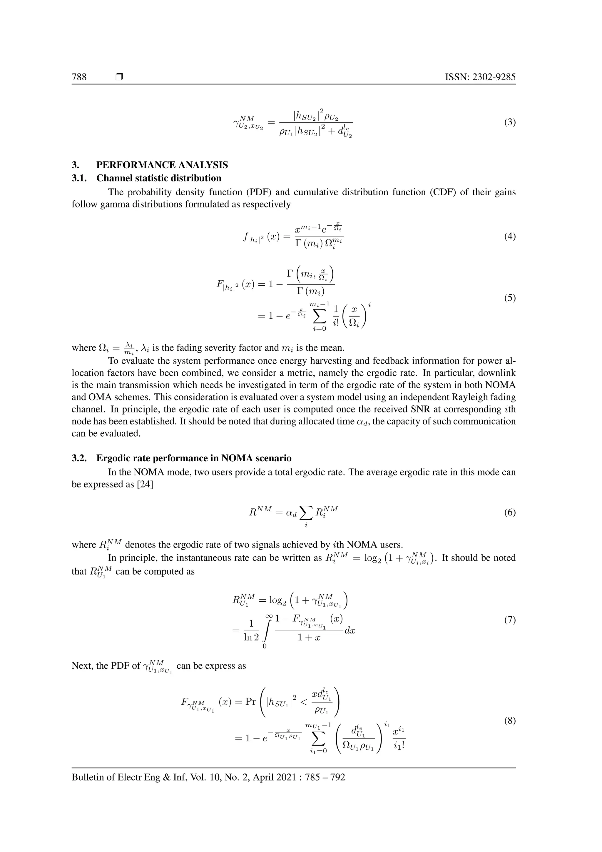 Benefiting wireless power transfer scheme in power domain based multiple access: ergodic rate ...