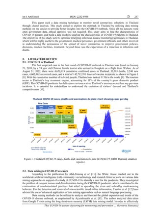 Thai COVID-19 patient clustering for monitoring and prevention: data ...