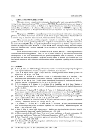 Text documents clustering using modiﬁed multi-verse optimizer | PDF