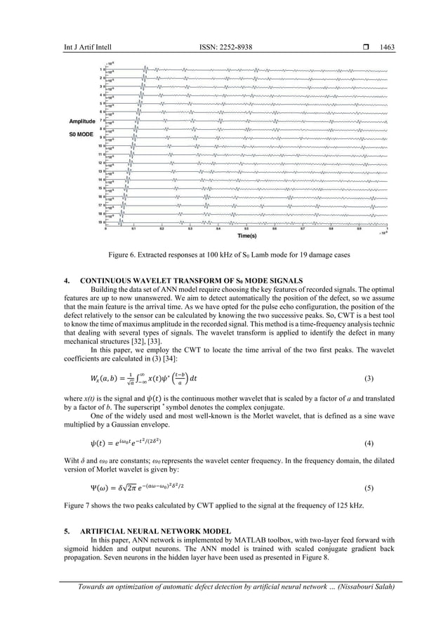 Towards An Optimization Of Automatic Defect Detection By Artificial Neural Network Using Lamb