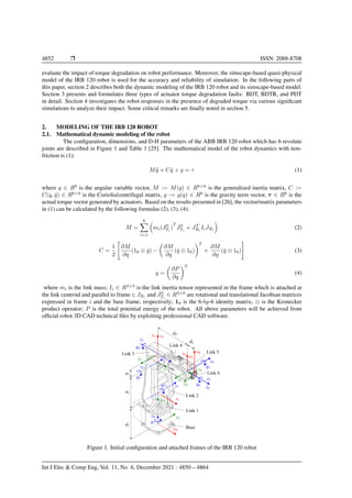 Impact analysis of actuator torque degradation on the IRB 120 robot performance using simscape ...