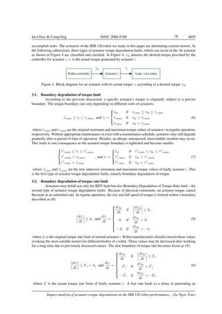 Impact analysis of actuator torque degradation on the IRB 120 robot performance using simscape ...
