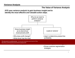 Variance Analysis | PDF