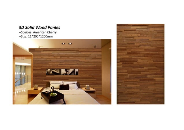 2016 Solid wood wall panels | PPT