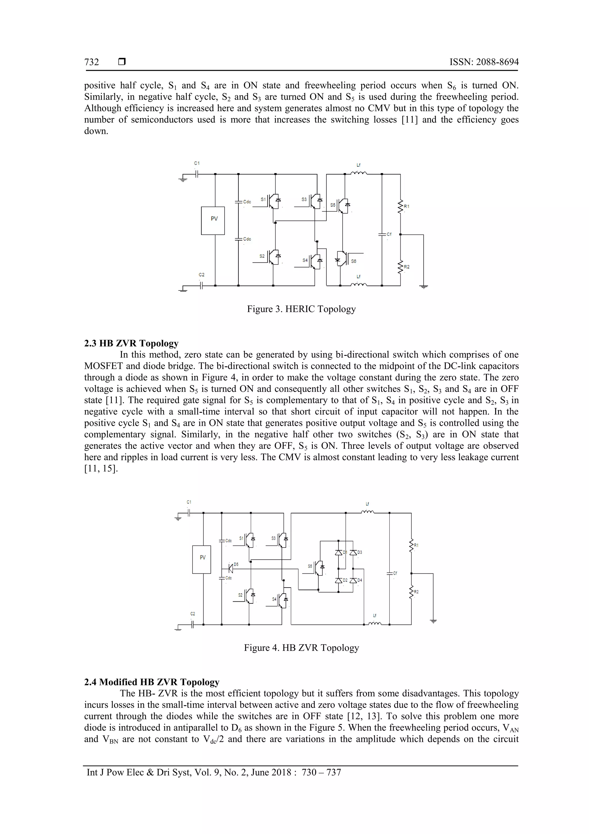 Analysis and Design of Single Phase High Efficiency Transformer less PV Inverter Topology | PDF