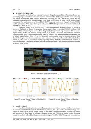 Analysis and Design of Single Phase High Efficiency Transformer less PV Inverter Topology | PDF