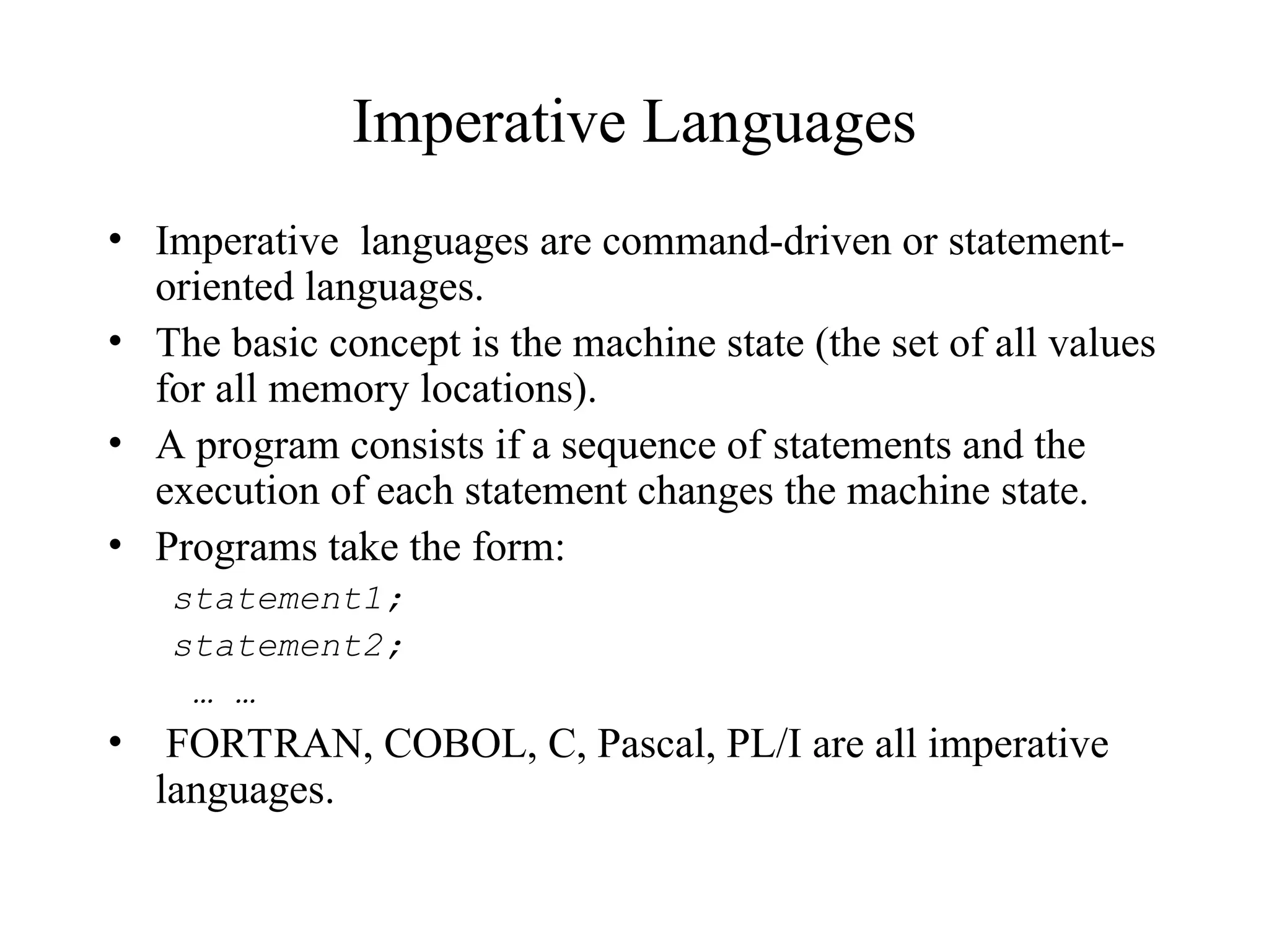 Software Principle Programming Language Ppt