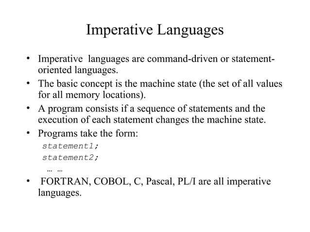 software principle programming language | PPT