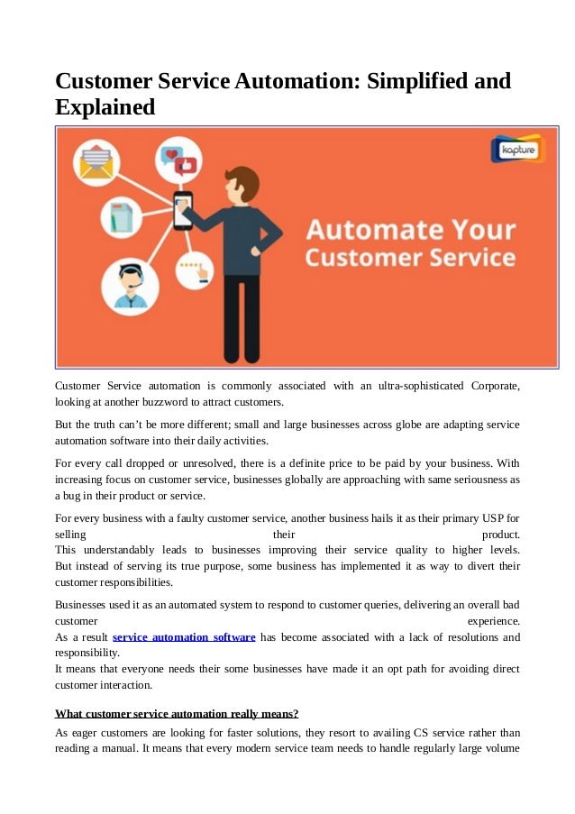 Customer Service Automation: Simplified and Explained - Kapture CRM