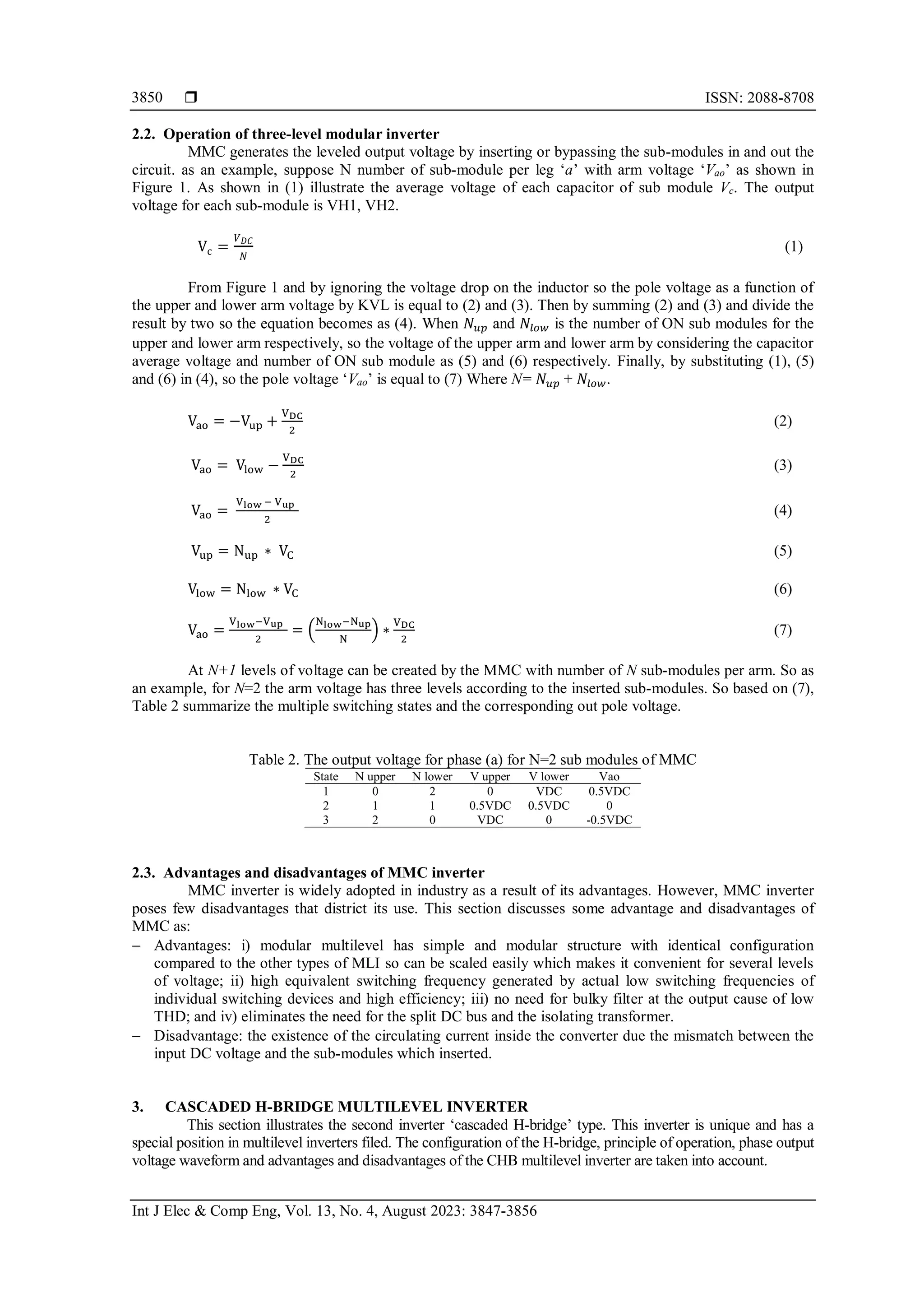 Comparative performance of modular with cascaded H-bridge three level inverters | PDF