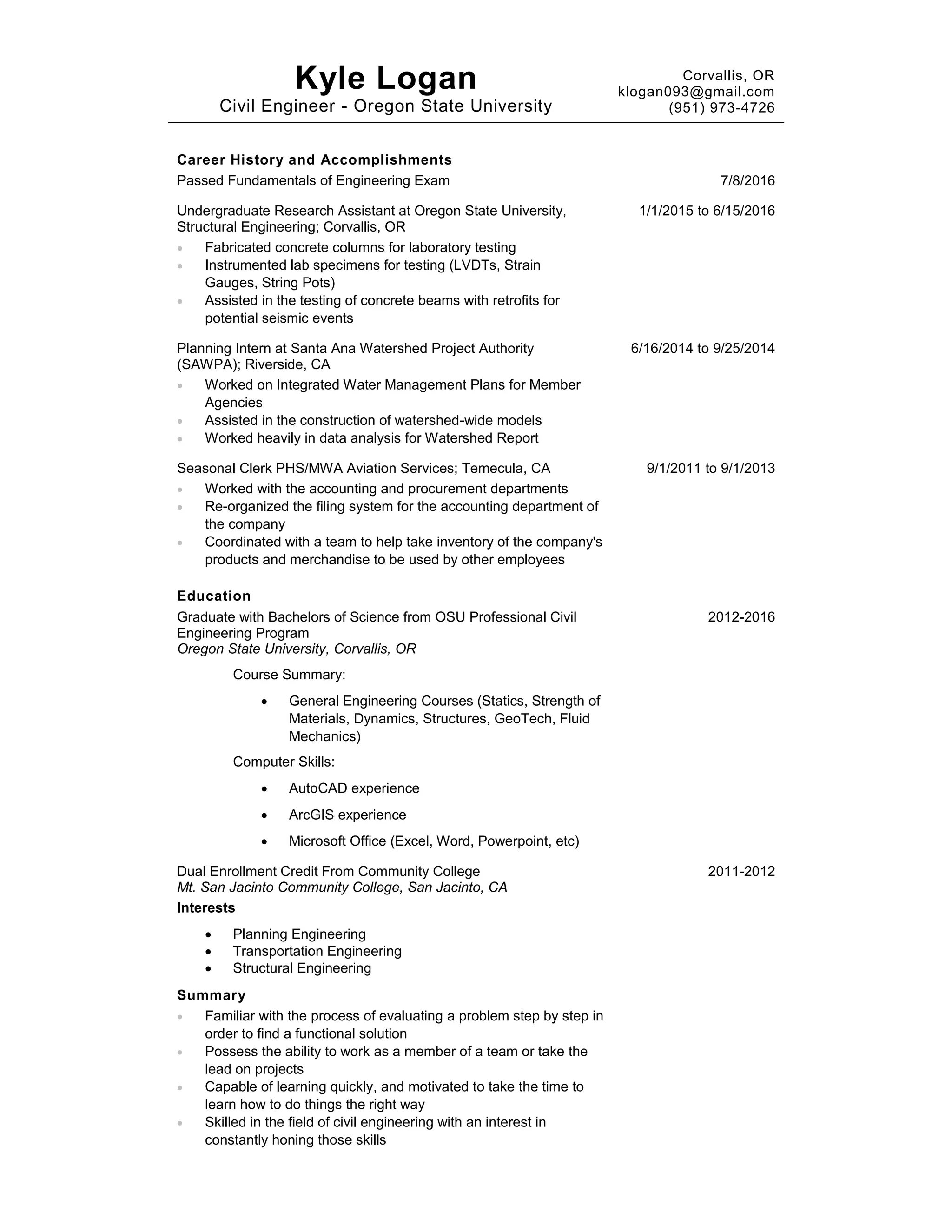 Resume - Kyle Logan | PDF