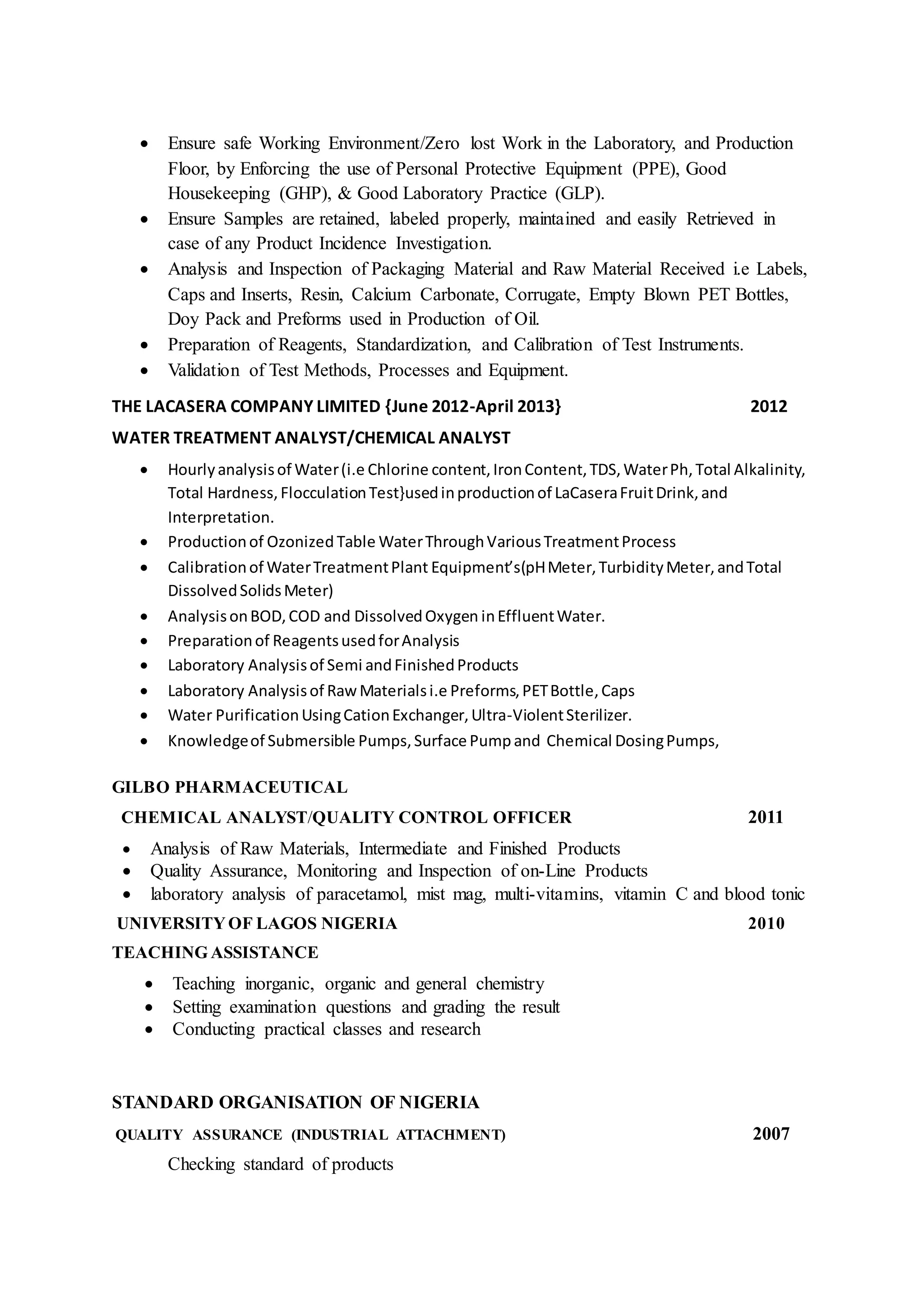 ogundele femi cv original | PDF