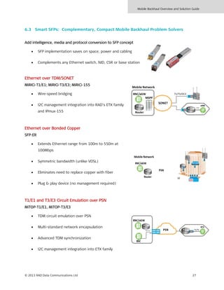 Mobile backhaul solution guide | PDF
