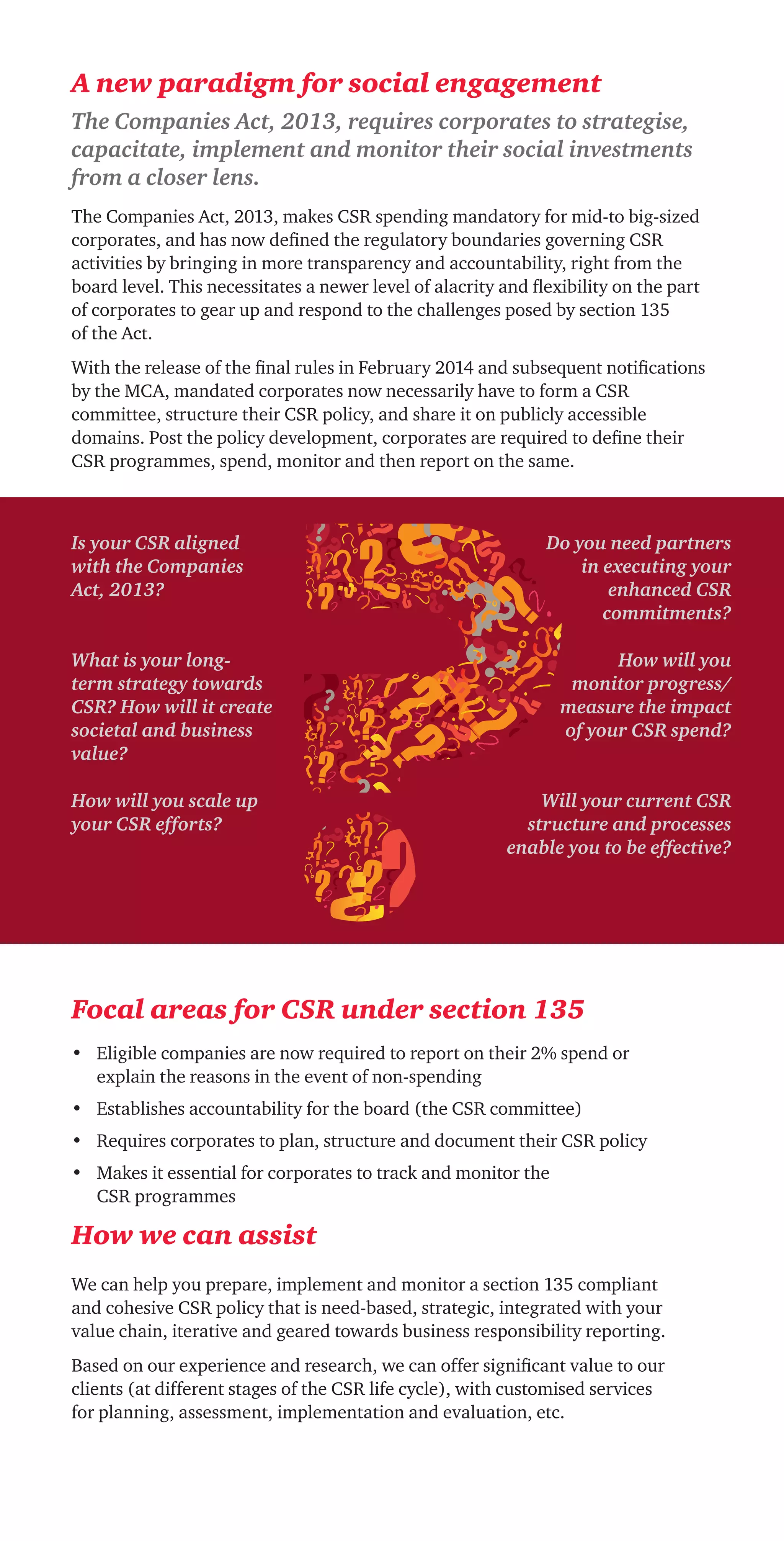 PwC CSR advisory - At a glance | PDF