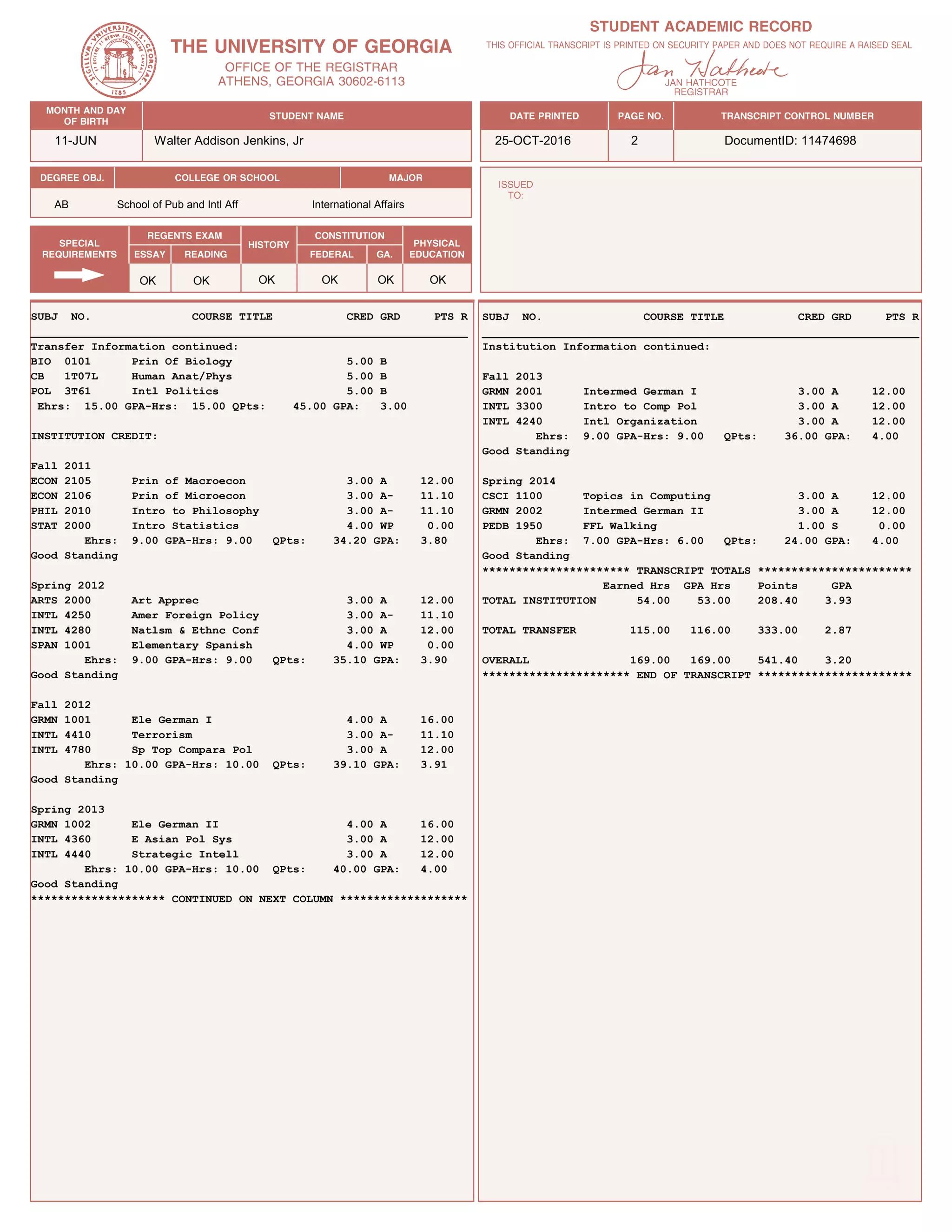 JENKINS UGA transcript | PDF