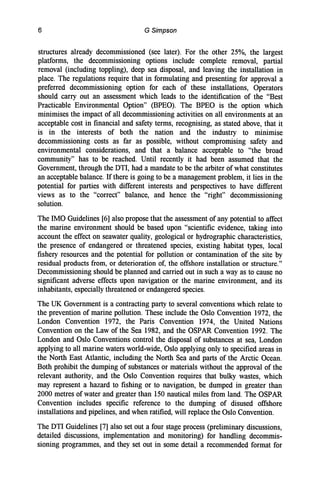 Decommissioning Offshore Structures 1st Dg Gorman June Neilson | PDF