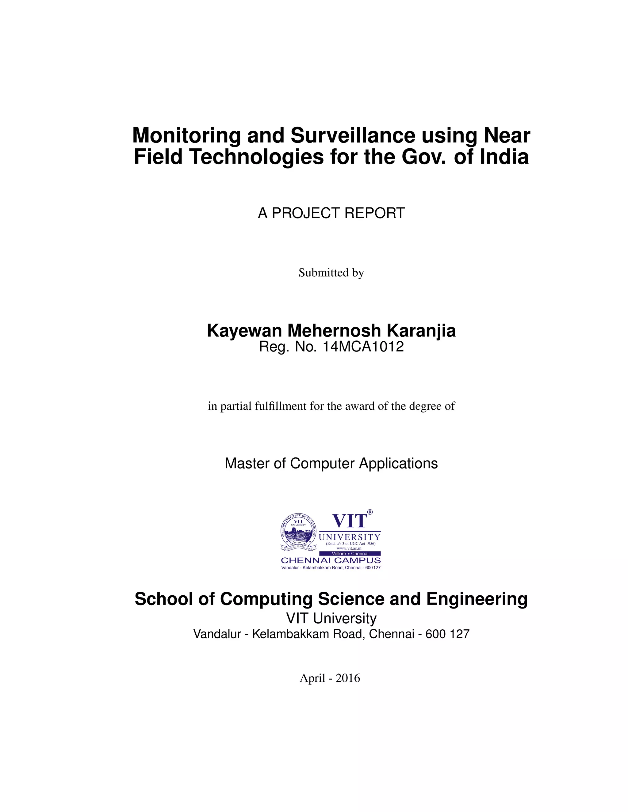 NIC Project Final Report | PDF