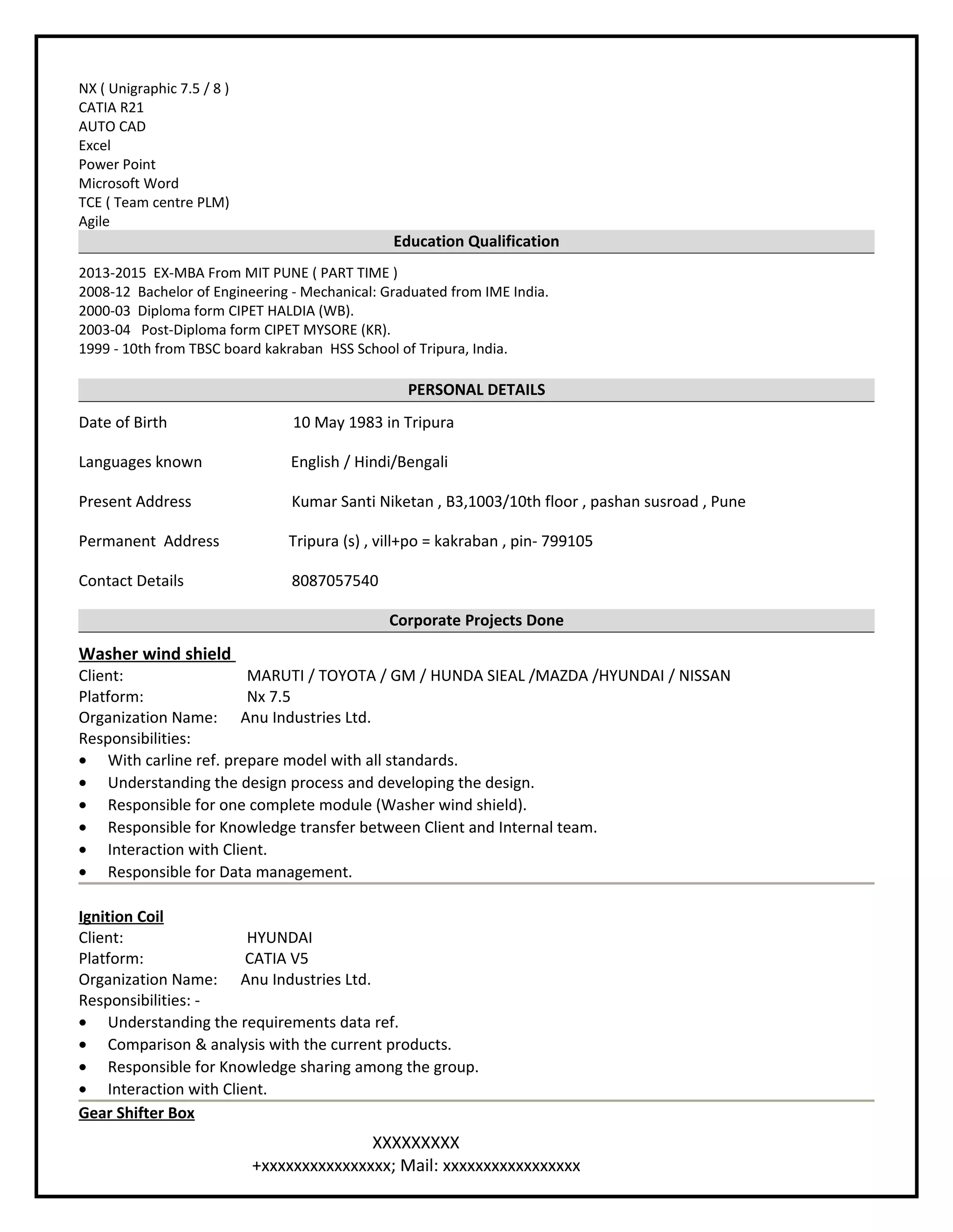 Resume-Progress Debnath | PDF