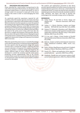 Design Calculation of Three Phase Self Excited Induction Generator Driven by Wind Turbine | PDF