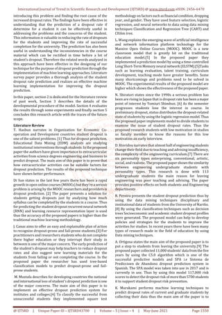 Discovering Student Dropout Prediction through Deep Learning | PDF