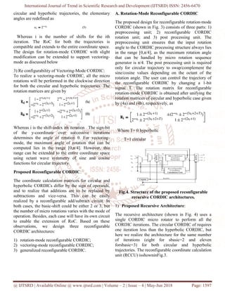 Implementation of Rotation and Vectoring-Mode Reconfigurable CORDIC ...