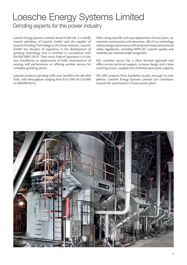 LOESCHE Grinding Technology for the Power Industry | PDF