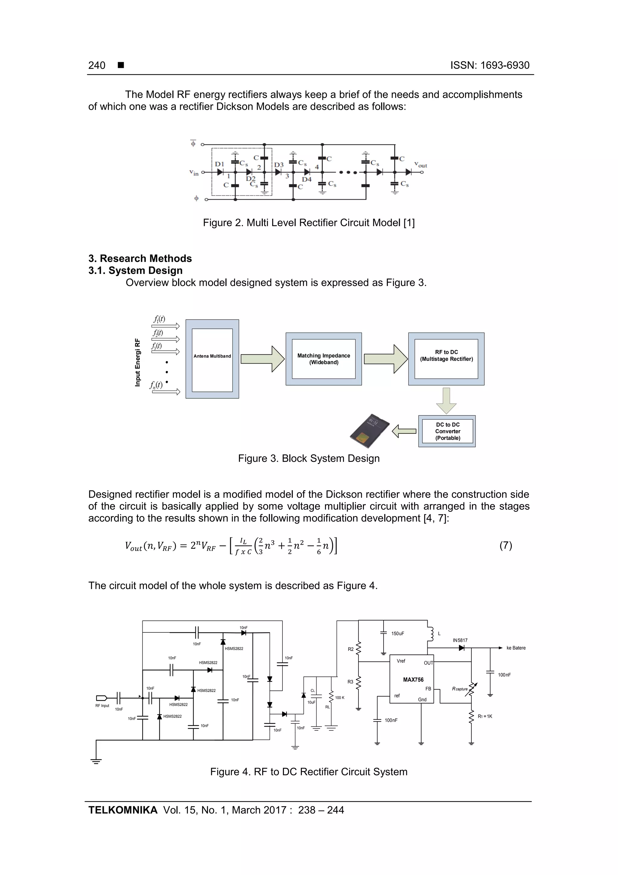 Model and Analysis of Multi Level Multi Frequency RF Rectifier Energy System for Low Power ...