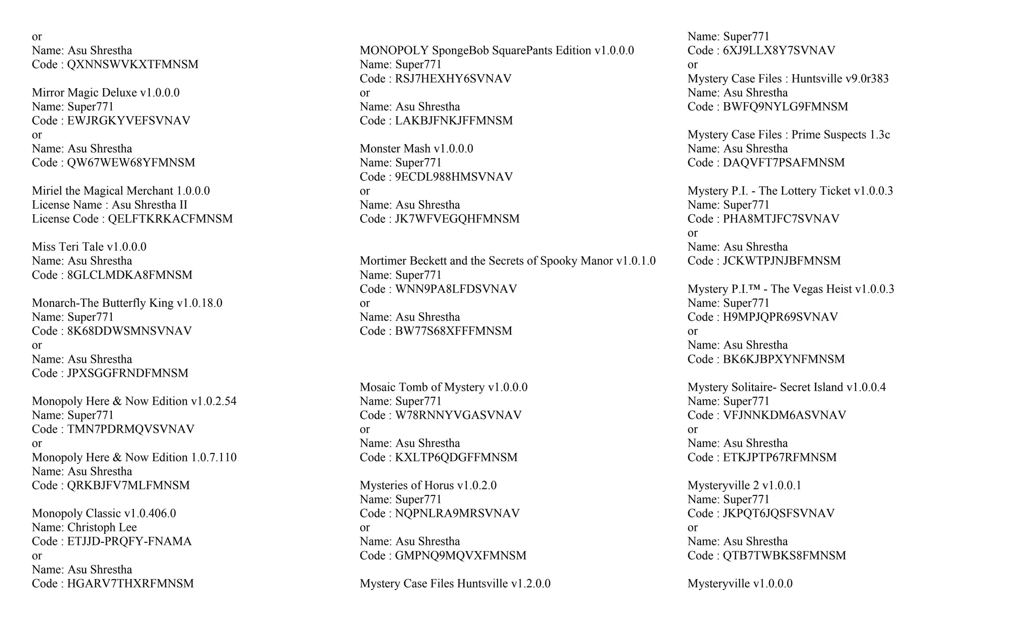 27425296 serial-number-gamehouse-new 2 | PDF