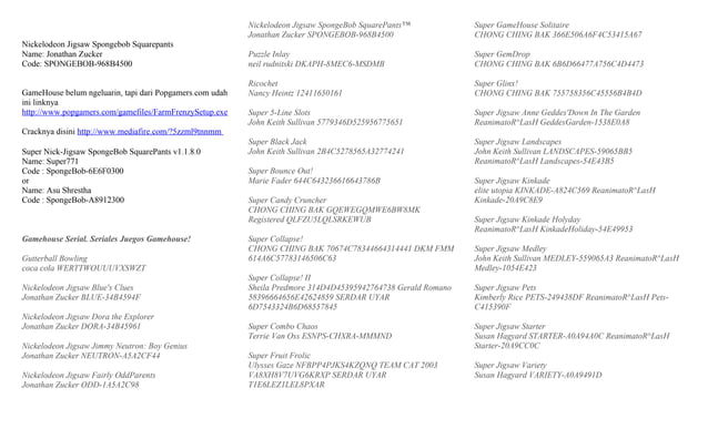 27425296 serial-number-gamehouse-new 2 | PPT