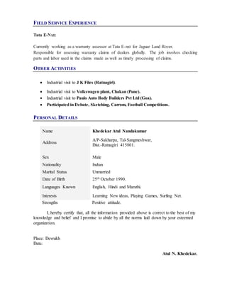 Atul_resume1 | PDF