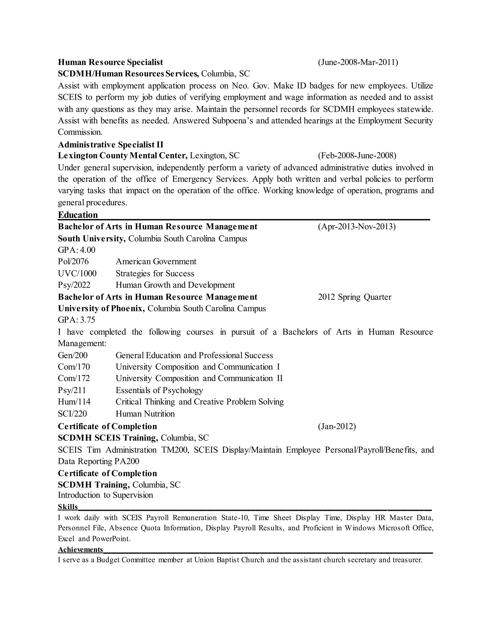 Tami Goff Chahine's Resume' | DOCX