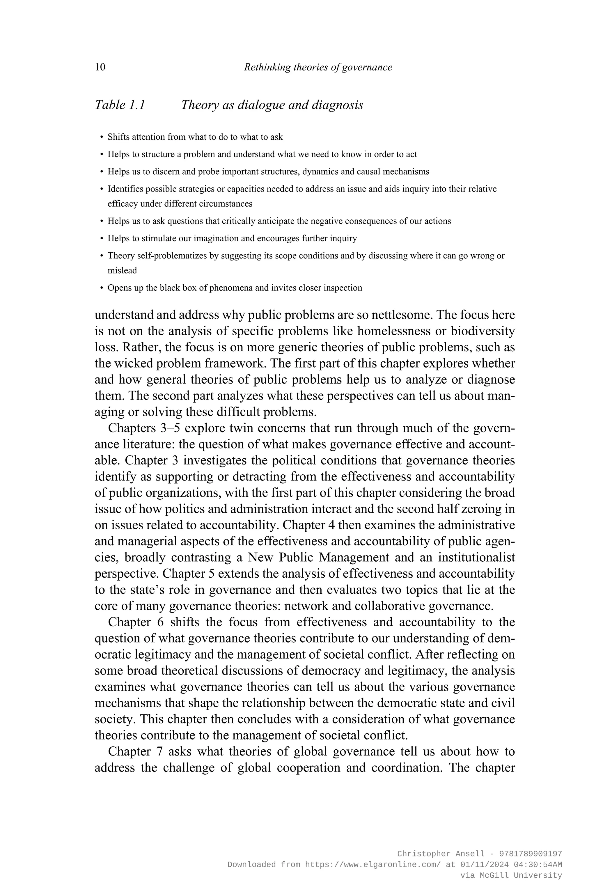 Rethinking Theories Of Governance Christopher Ansell | PDF