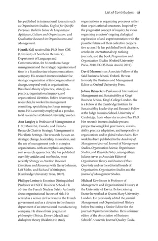 Time, Temporality, and History in Process Organization Studies Juliane ...