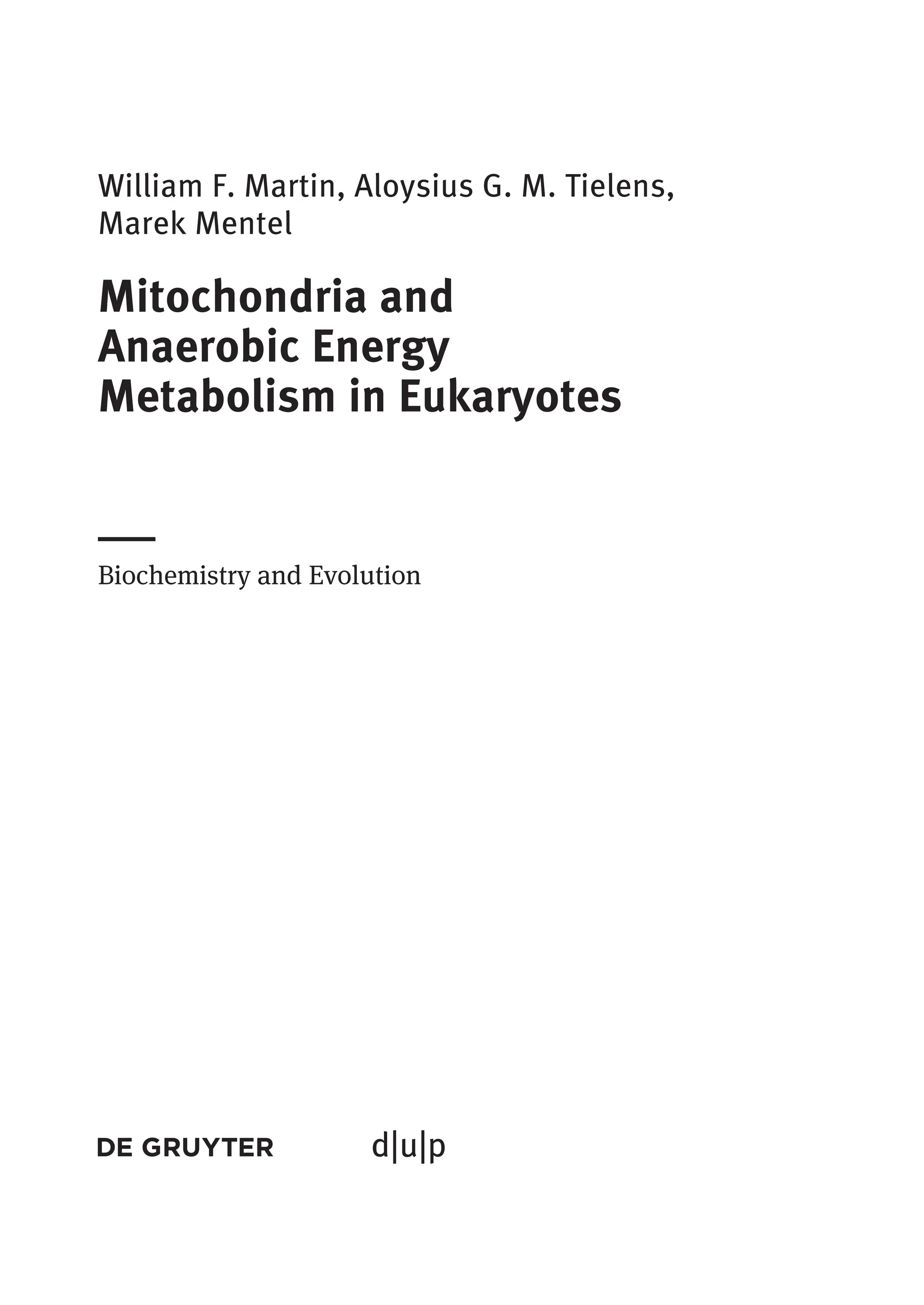 Mitochondria And Anaerobic Energy Metabolism In Eukaryotes Biochemistry ...