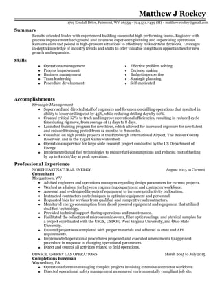 Matthew J Rockey Resume | PDF